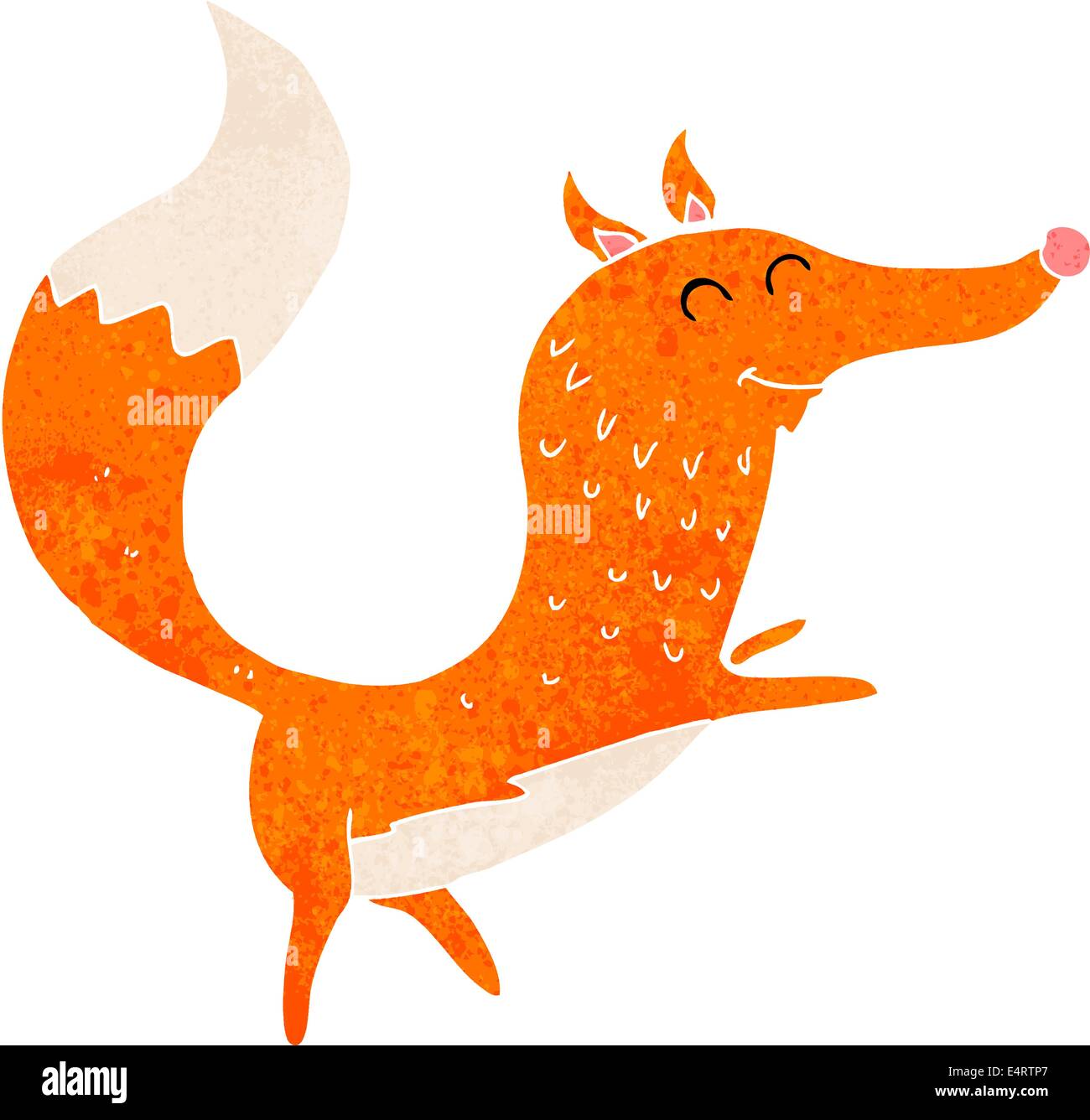 cartoon happy fox Stock Vector Image & Art - Alamy