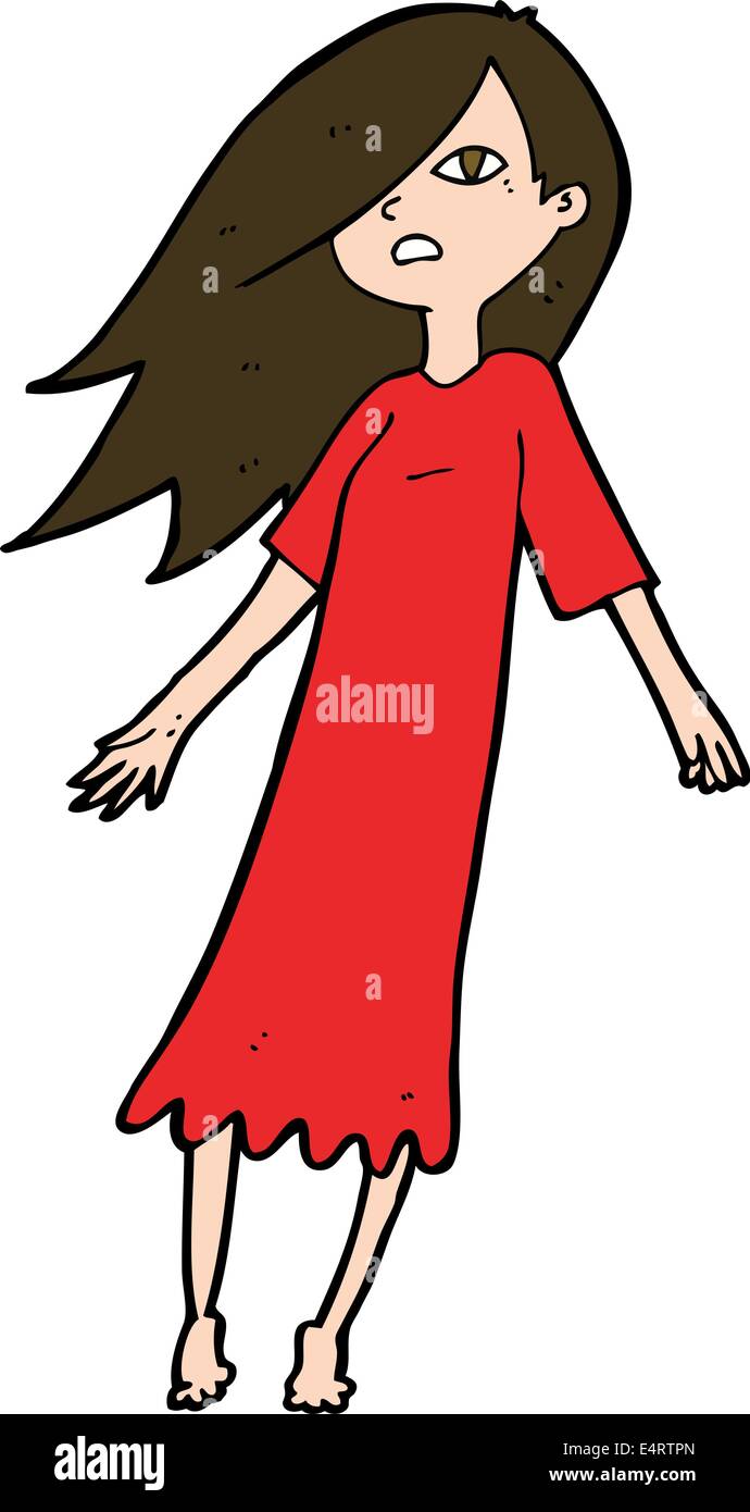 cartoon ghost like girl Stock Vector Image & Art - Alamy
