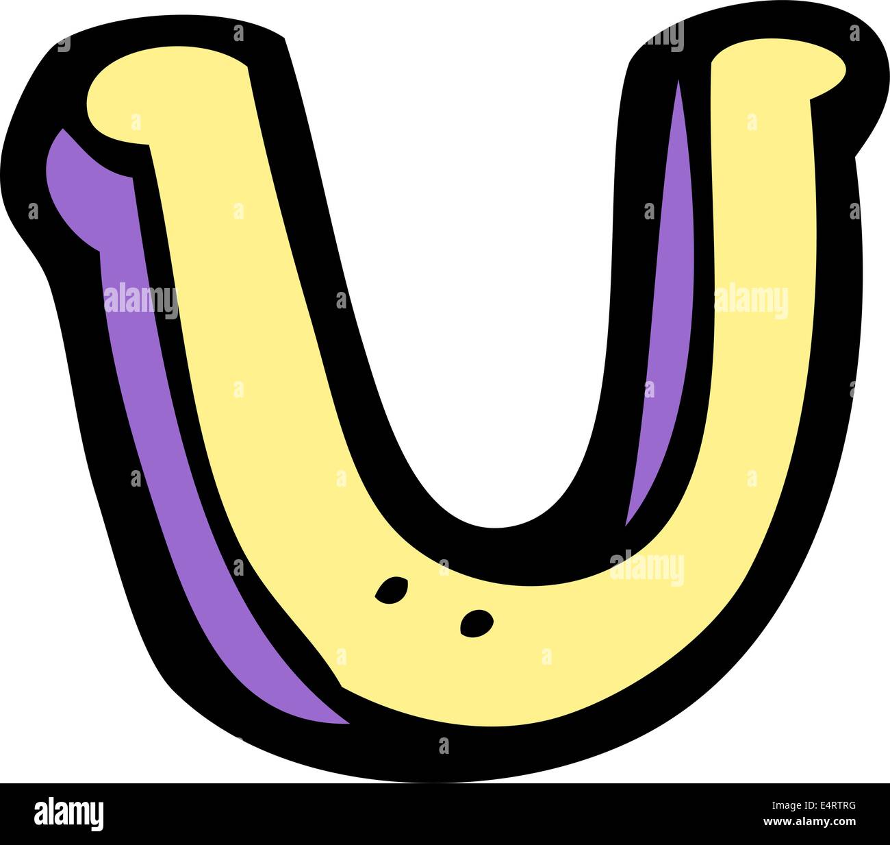 cartoon letter U Stock Vector Image & Art - Alamy