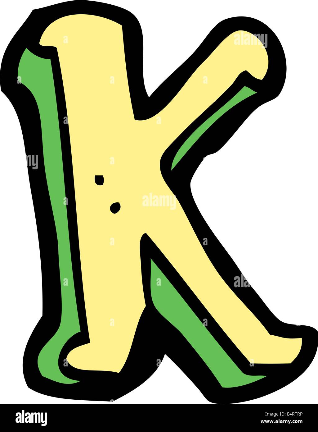 Cartoon Letter K Cut Out Stock Images & Pictures - Alamy