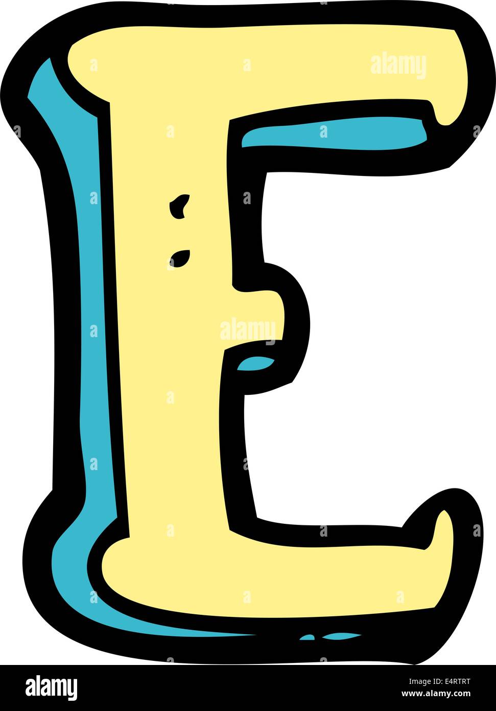cartoon letter E Stock Vector Image & Art - Alamy