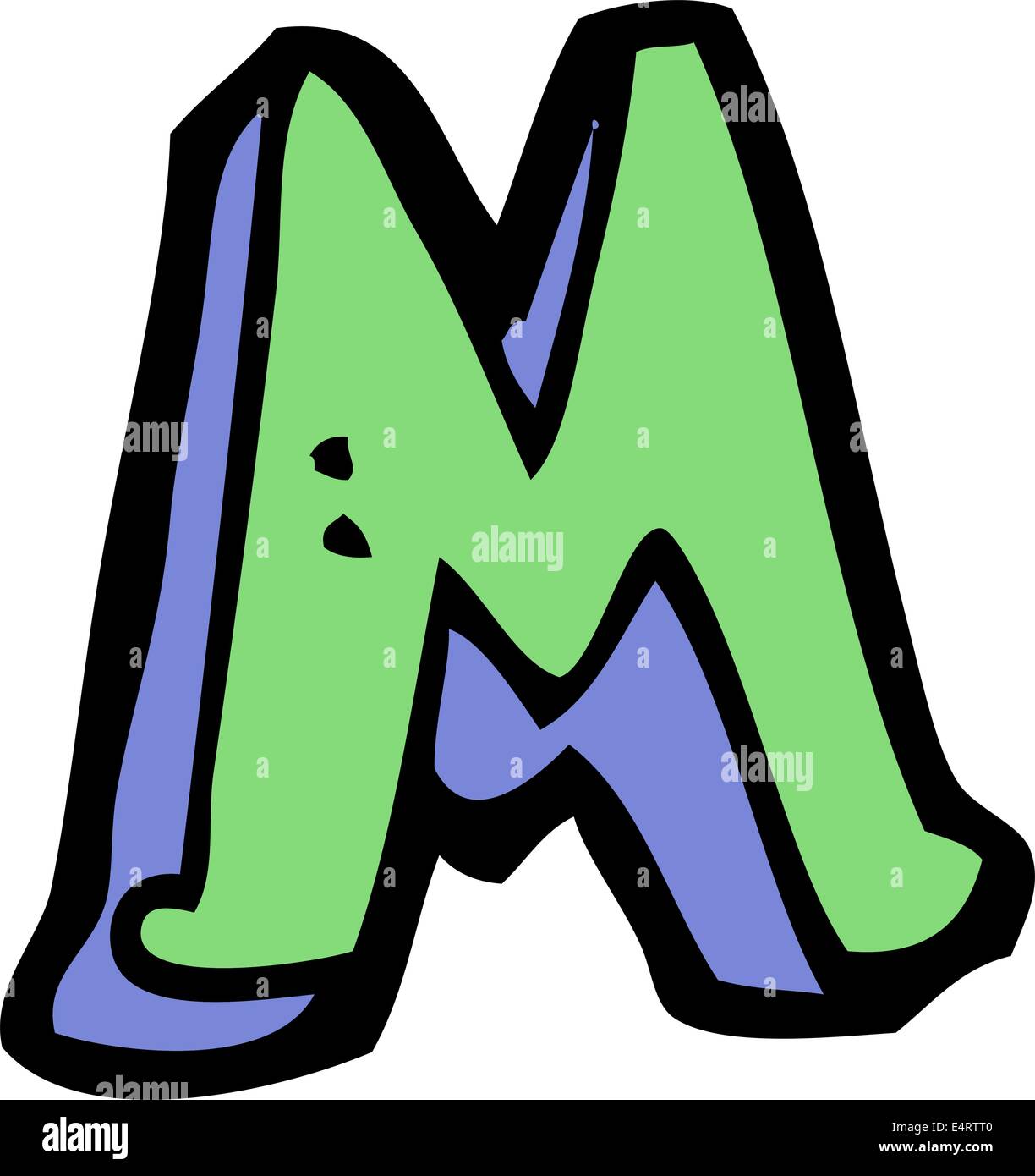 cartoon letter M Stock Vector Image & Art - Alamy