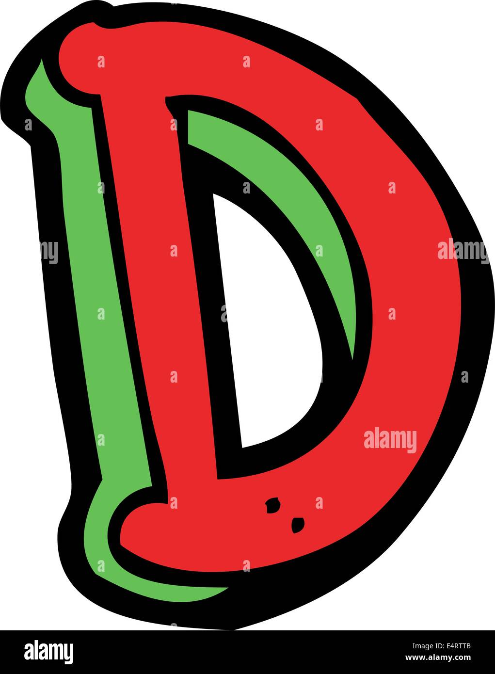 cartoon letter D Stock Vector Image & Art - Alamy