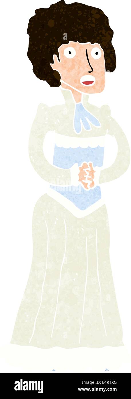 cartoon shocked victorian woman Stock Vector Image & Art - Alamy