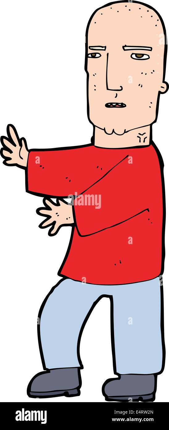 cartoon tough man Stock Vector Image & Art - Alamy