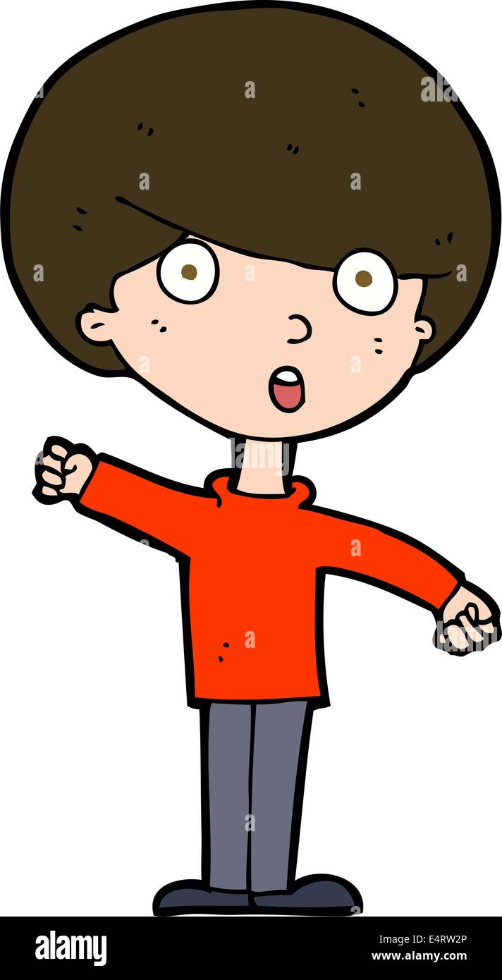 cartoon shocked boy Stock Vector Image & Art - Alamy