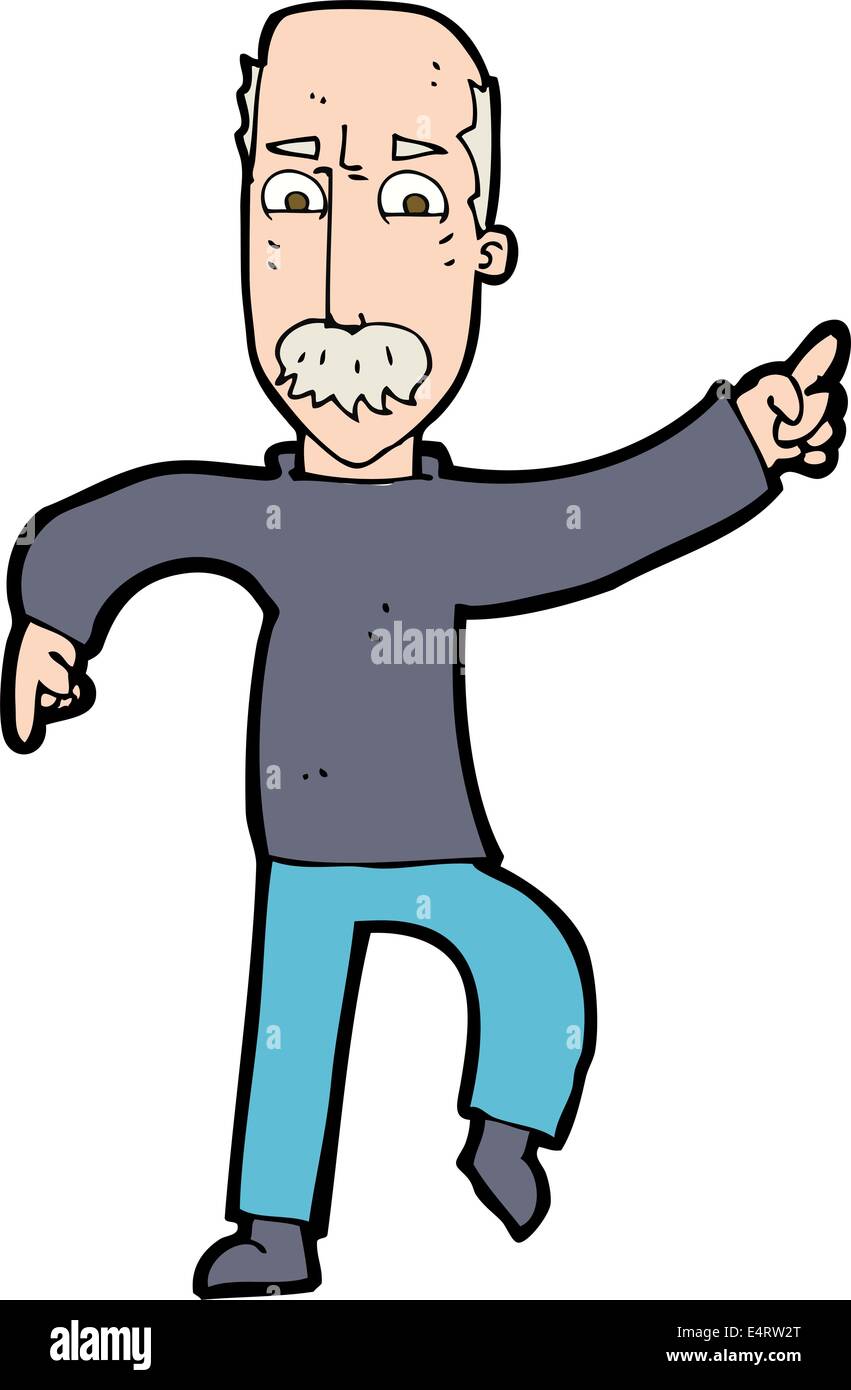 Cartoon Angry Old Man Stock Vector Image And Art Alamy