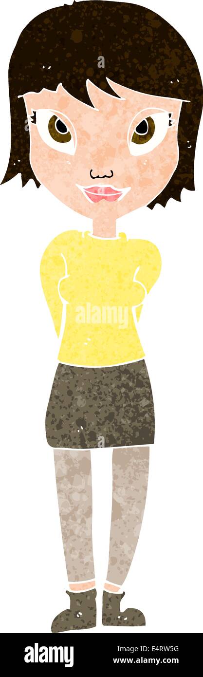 cartoon pretty girl Stock Vector Image & Art - Alamy