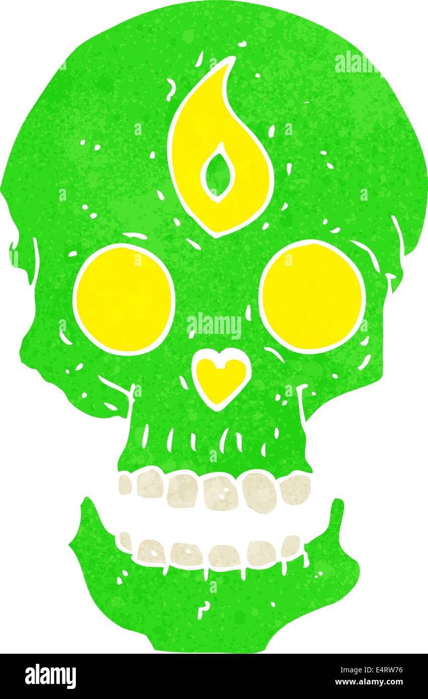 cartoon mystic skull Stock Vector Image & Art - Alamy