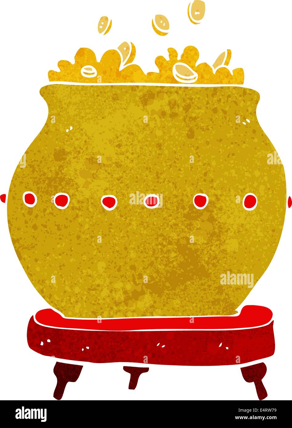 cartoon pot of gold Stock Vector Image & Art - Alamy