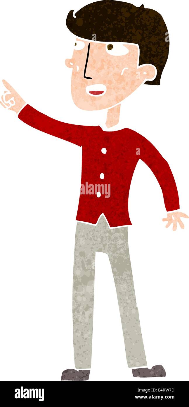 cartoon man pointing the way Stock Vector Image & Art - Alamy
