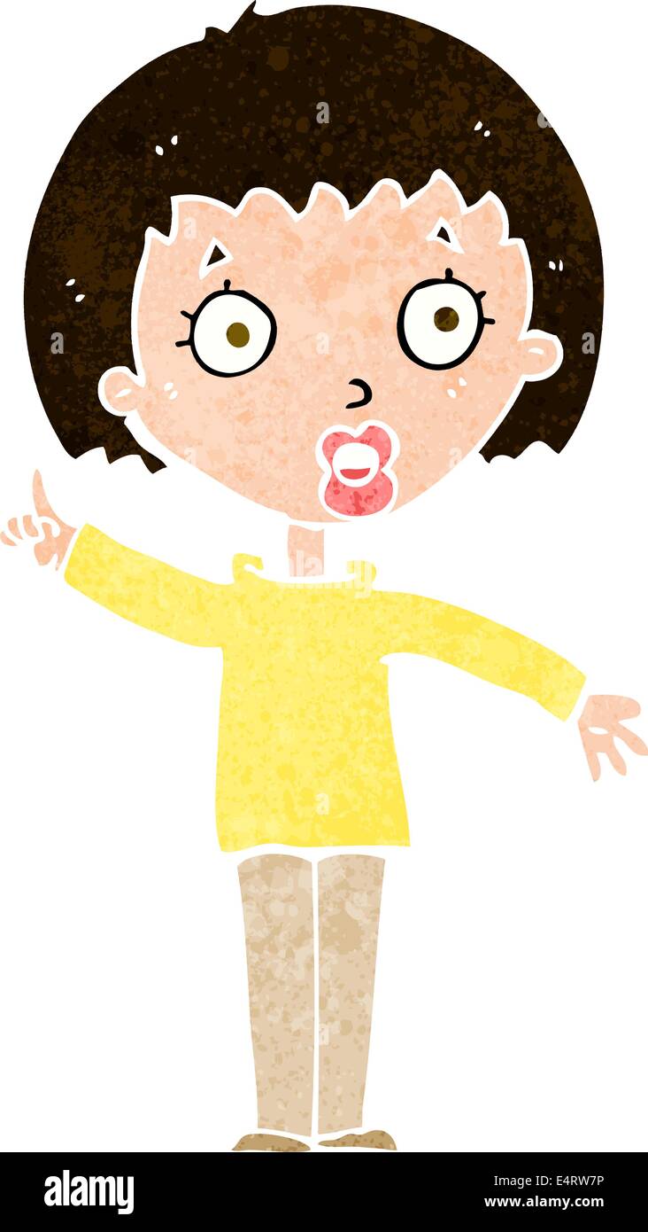 cartoon woman explaining her point Stock Vector Image & Art - Alamy