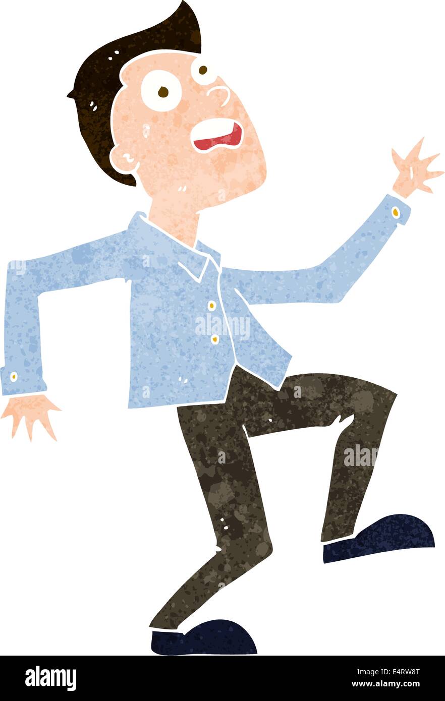 cartoon man panicking Stock Vector Image & Art - Alamy