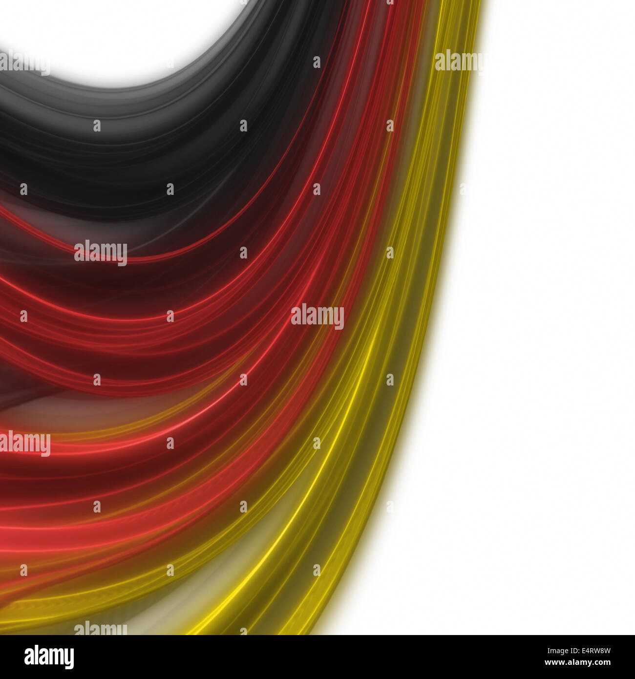 Illustrated wave in german colors for sport events Stock Photo - Alamy