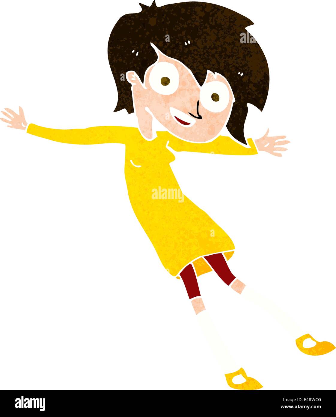 cartoon crazy excited girl Stock Vector Image & Art - Alamy