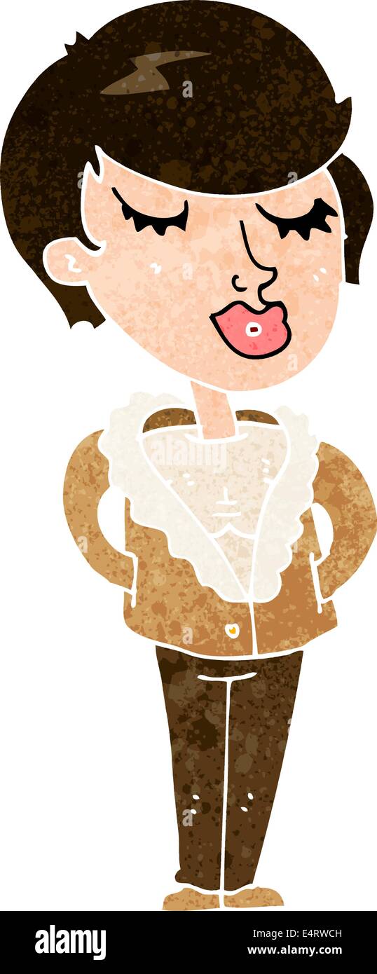 cartoon cool relaxed woman Stock Vector Image & Art - Alamy