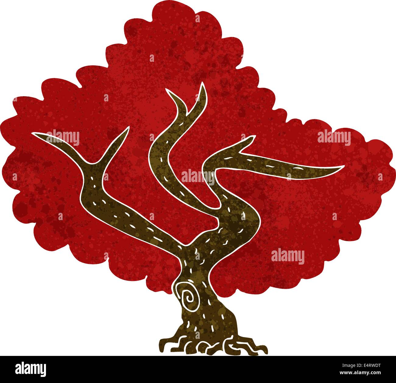 cartoon red tree Stock Vector Image & Art - Alamy