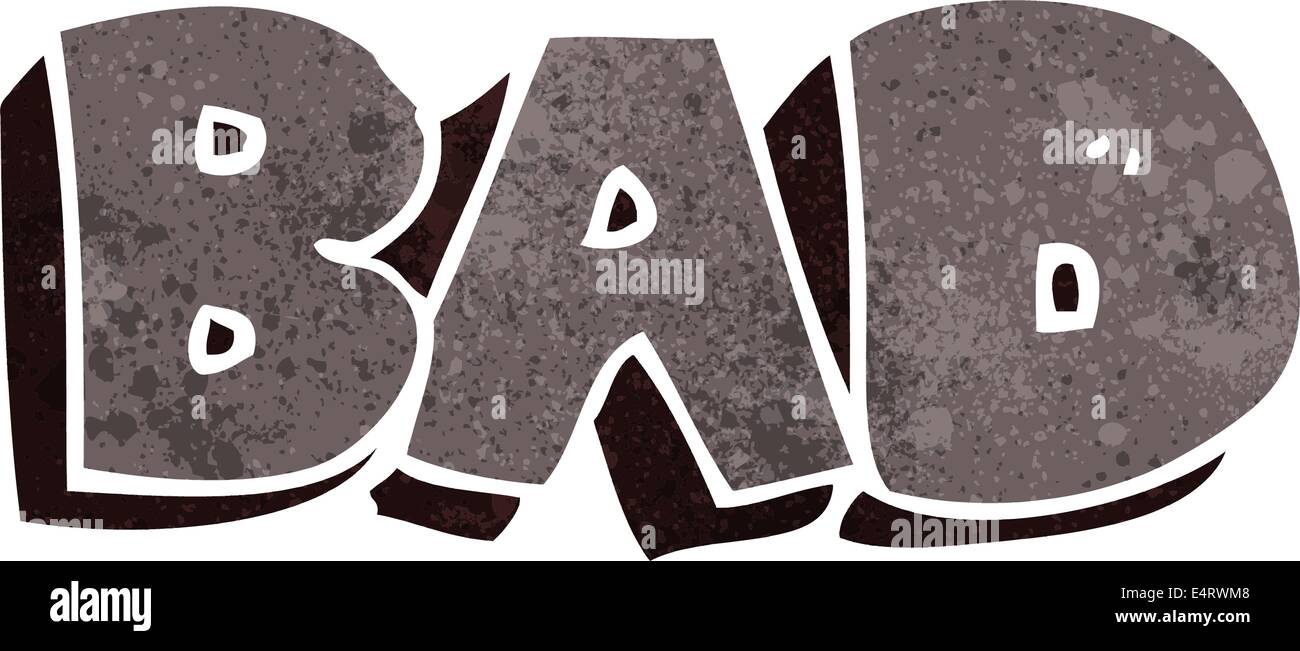 cartoon bad sign Stock Vector Image & Art - Alamy