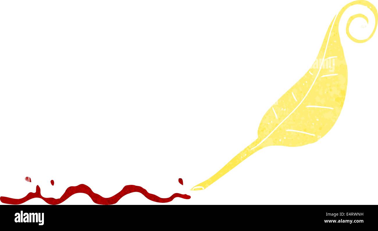 cartoon feather quill Stock Vector Image & Art - Alamy