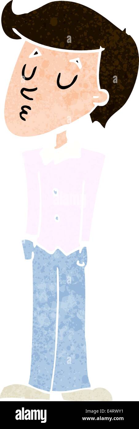 cartoon calm man Stock Vector Image & Art - Alamy