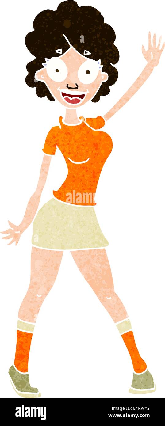 cartoon woman dancing Stock Vector Image & Art - Alamy