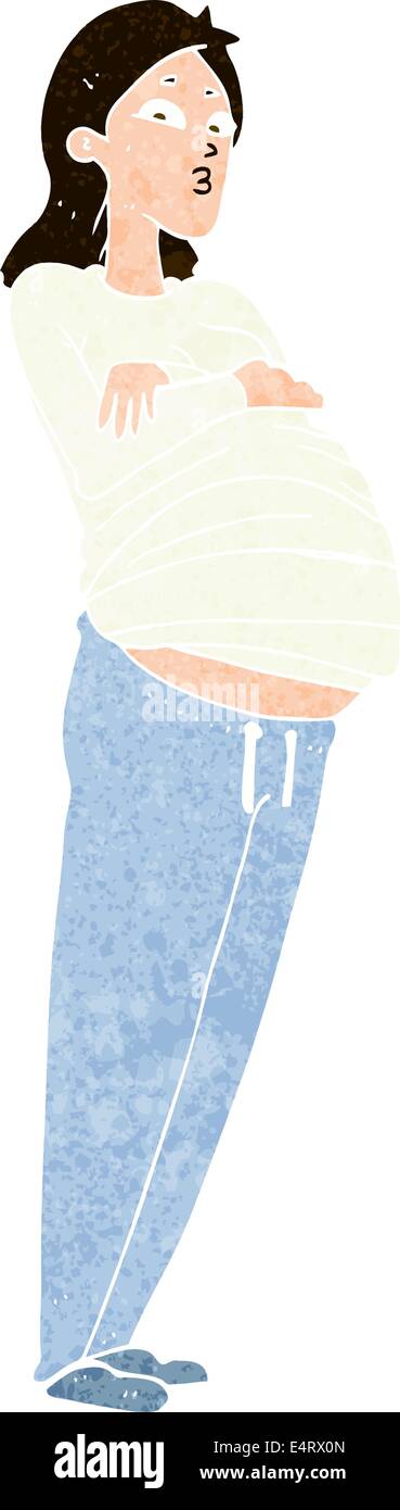 cartoon pregnant woman Stock Vector Image & Art - Alamy