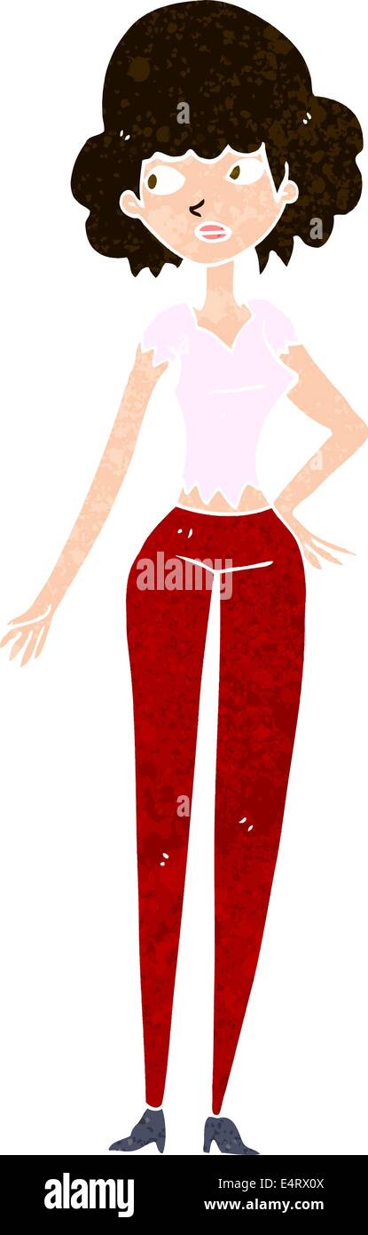 cartoon pretty woman Stock Vector Image & Art - Alamy