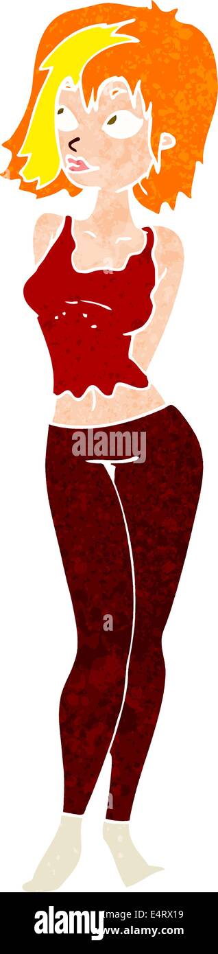 cartoon attractive girl Stock Vector Image & Art - Alamy