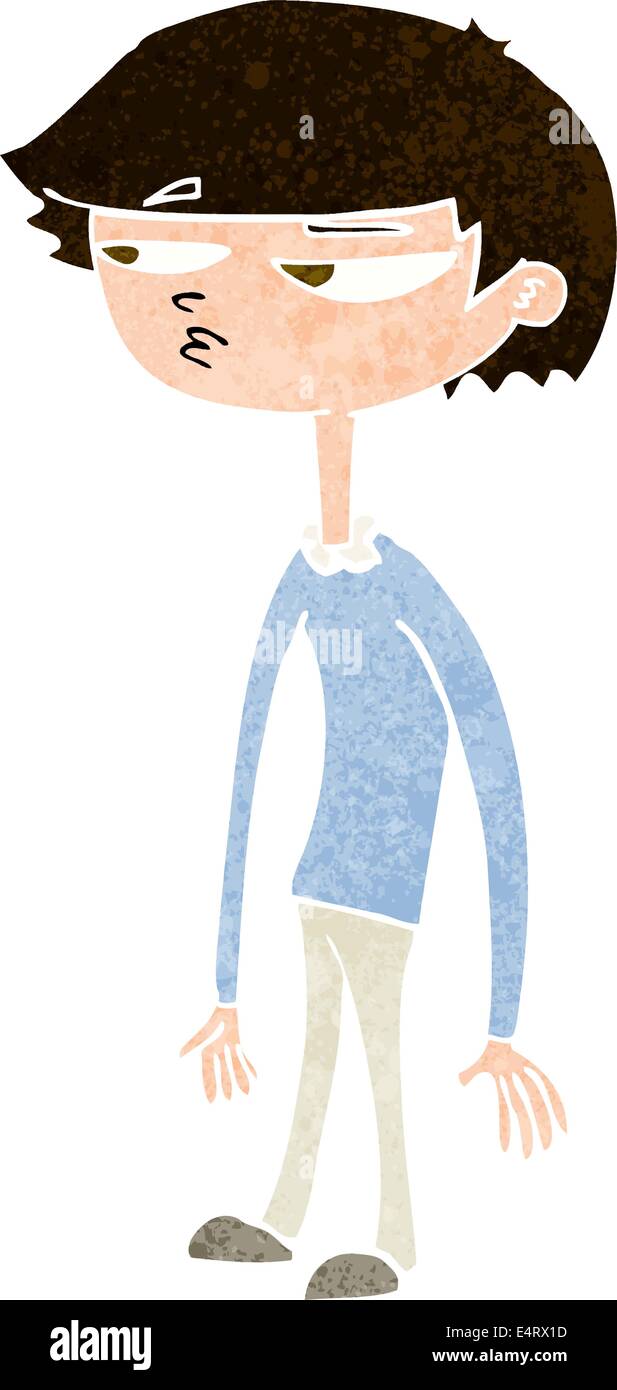 cartoon suspicious boy Stock Vector Image & Art - Alamy