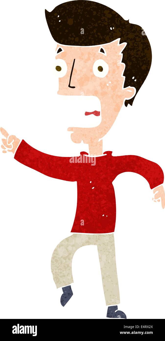 cartoon terrified man Stock Vector Image & Art - Alamy