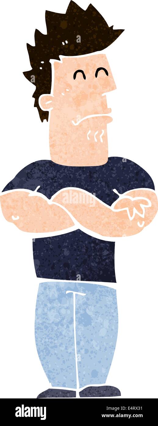 cartoon sulking man Stock Vector Image & Art - Alamy