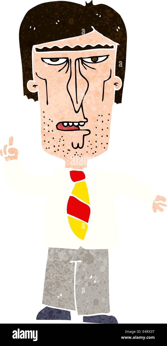 Cartoon grumpy boss Stock Vector Images - Alamy