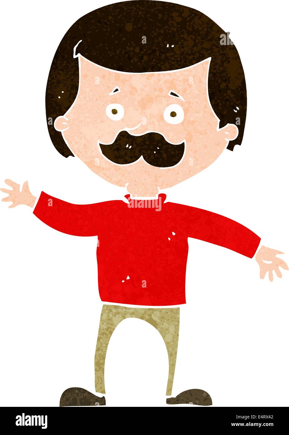 Cartoon dad waving hi-res stock photography and images - Alamy