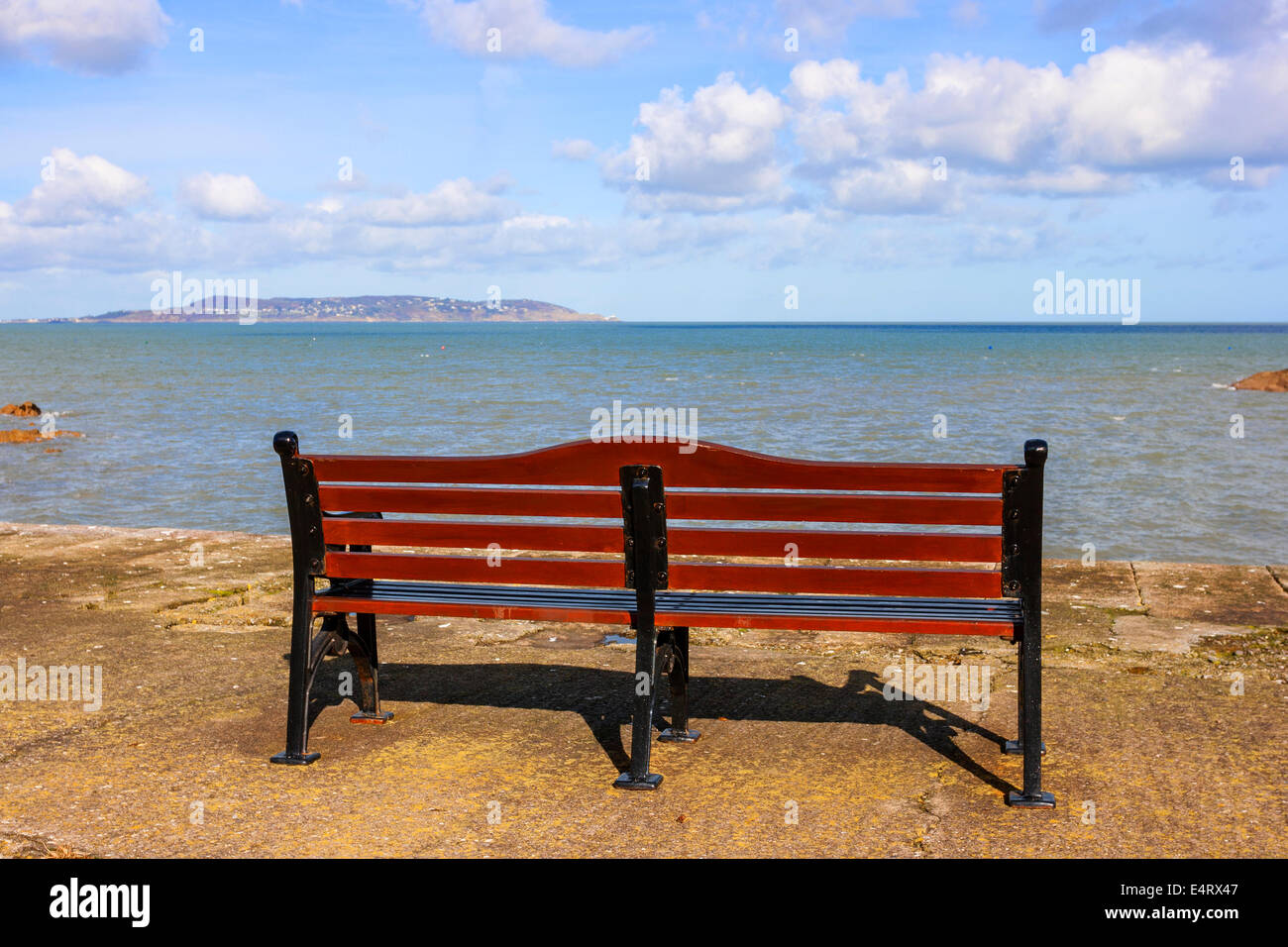 Wooden bench beautiful sea hi-res stock photography and images - Alamy