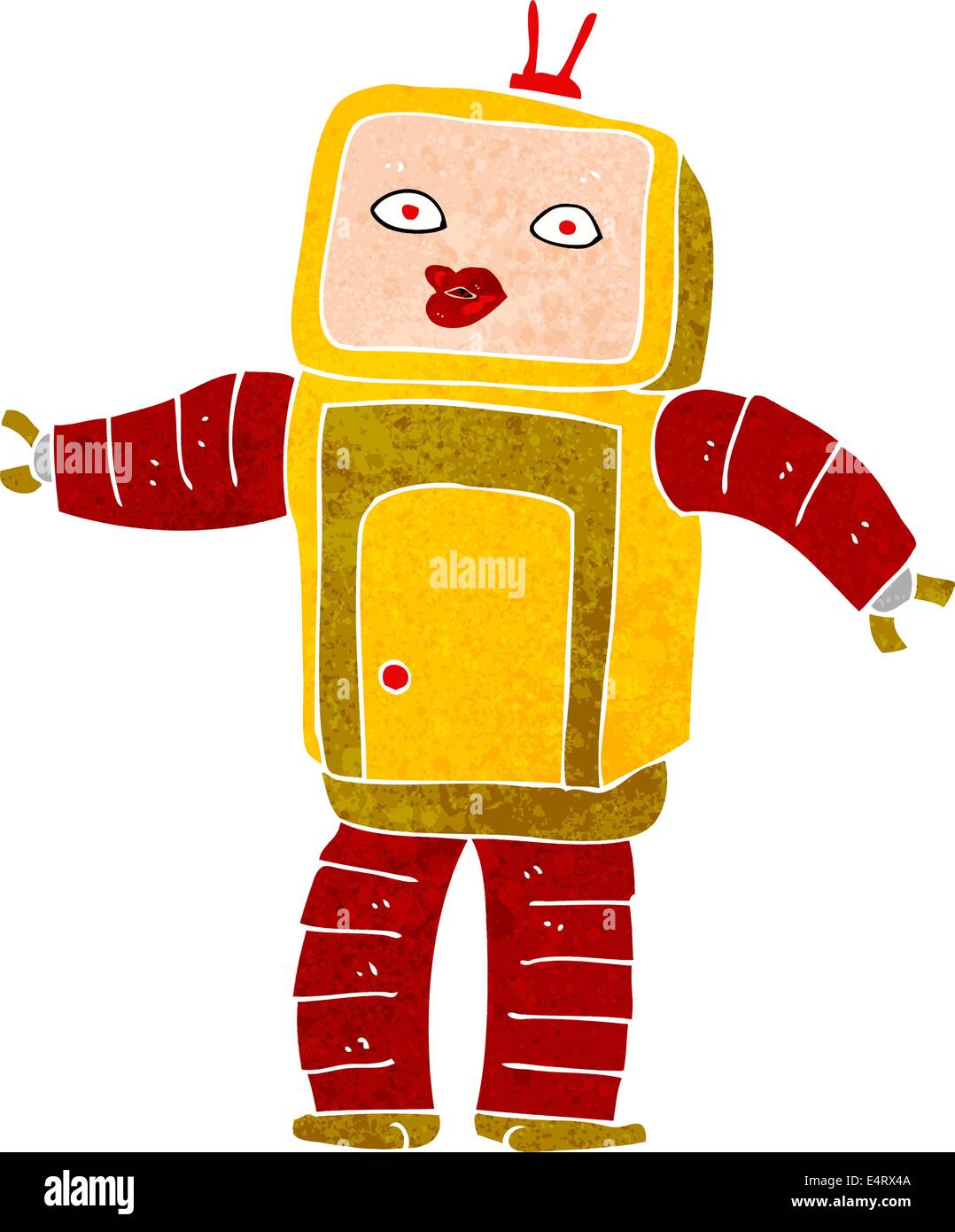 funny cartoon robot Stock Vector Image & Art - Alamy
