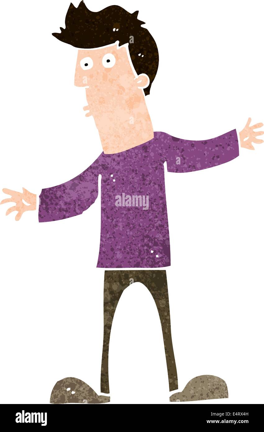 cartoon curious man Stock Vector Image & Art - Alamy