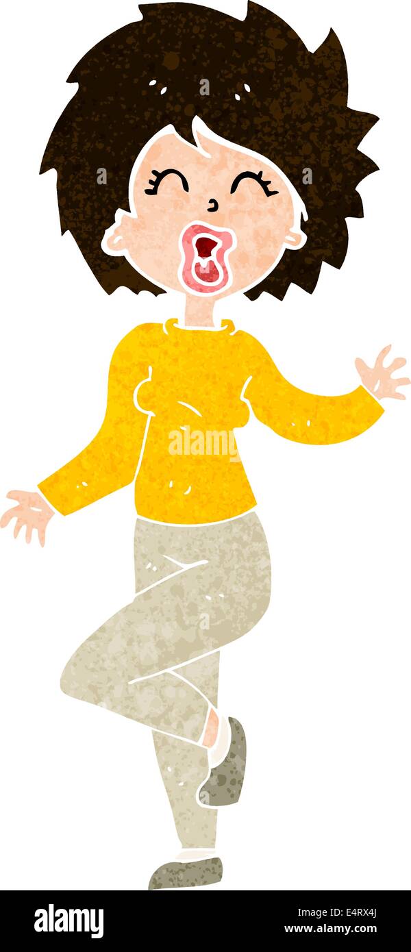 cartoon woman dancing Stock Vector Image & Art - Alamy
