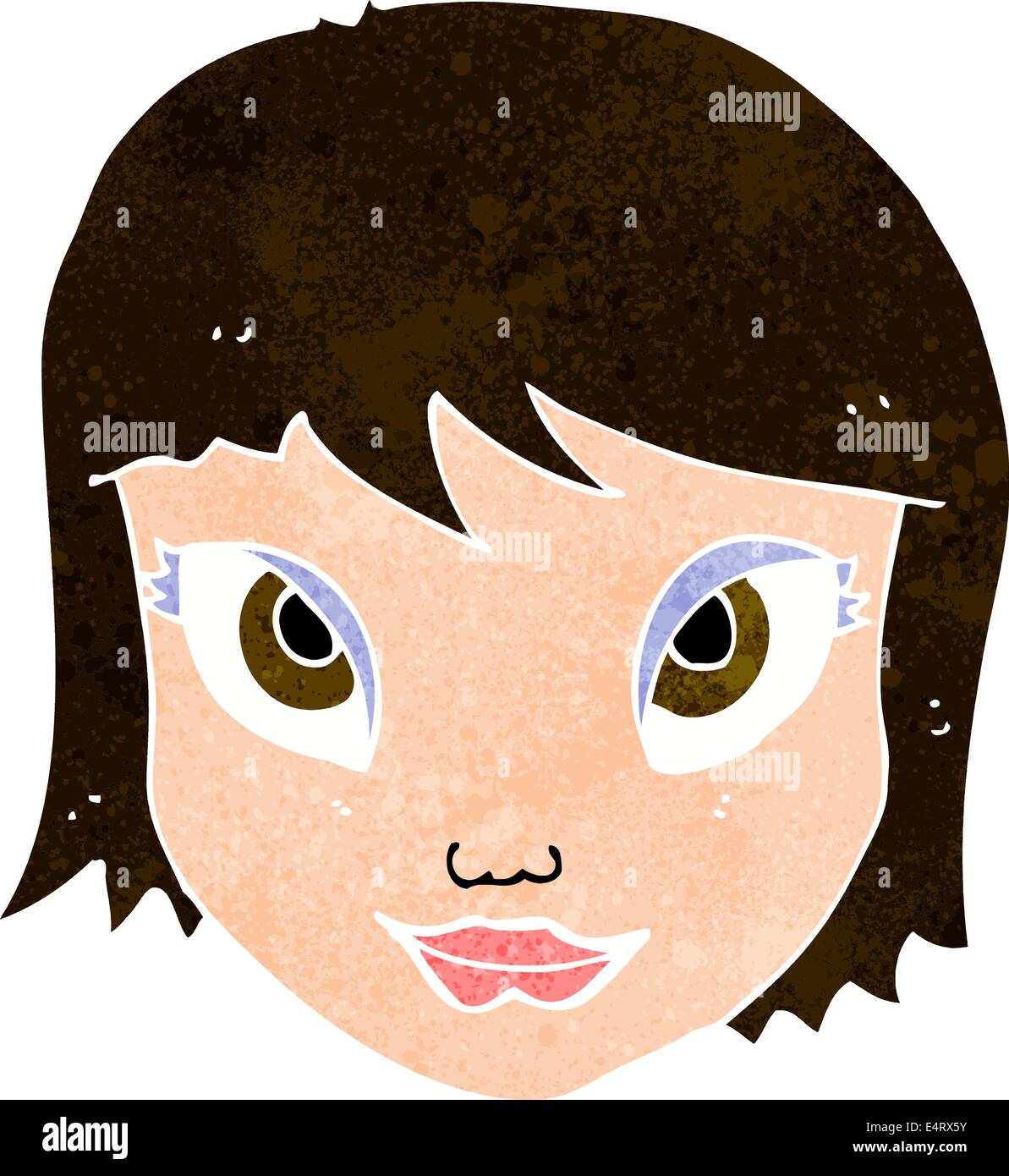cartoon female face Stock Vector Image & Art - Alamy