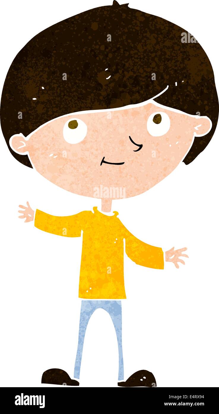cartoon happy boy Stock Vector Image & Art - Alamy