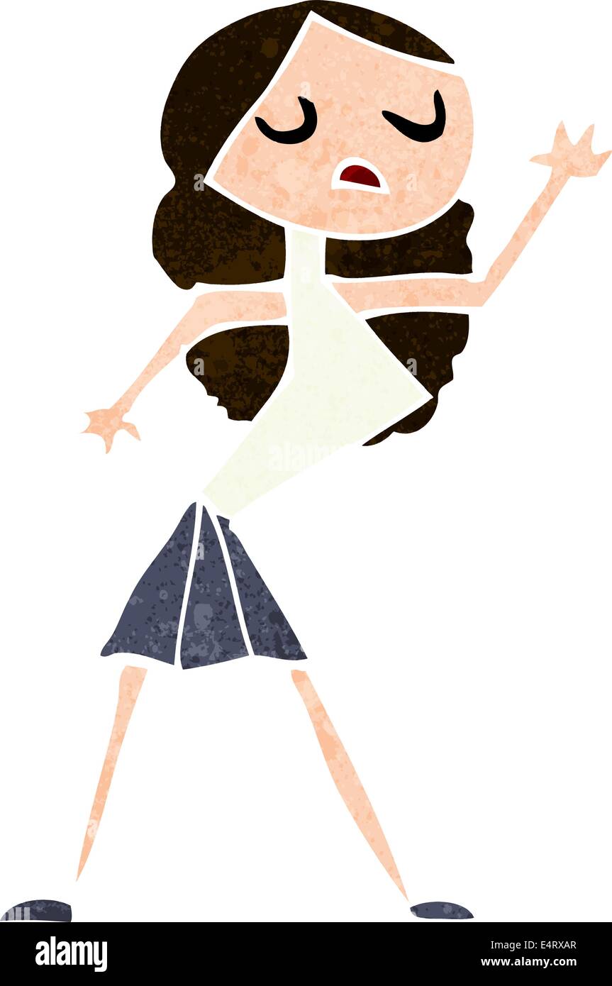 cartoon woman dancing Stock Vector Image & Art - Alamy