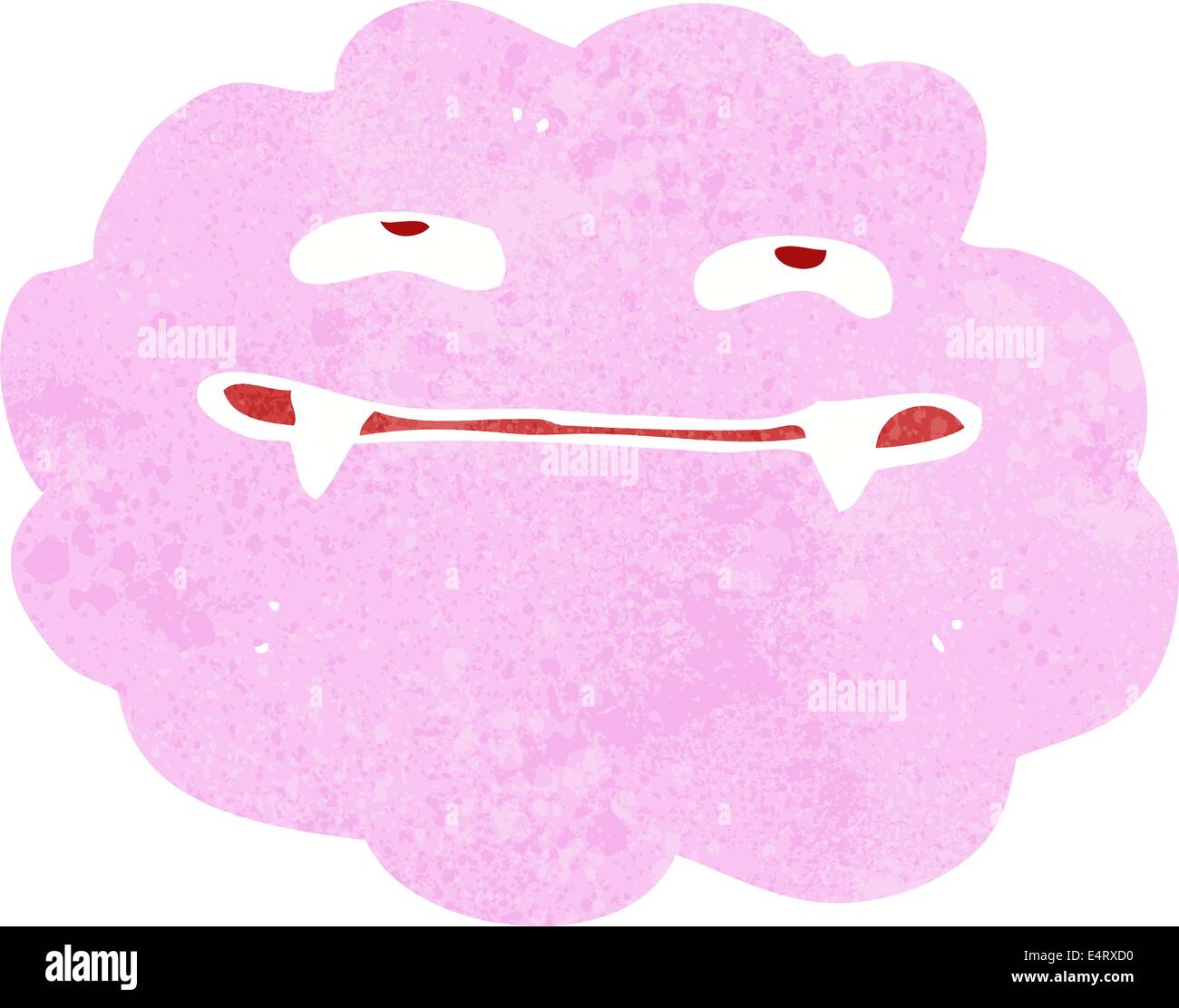 cartoon pink fluffy vampire cloud Stock Vector Image & Art - Alamy