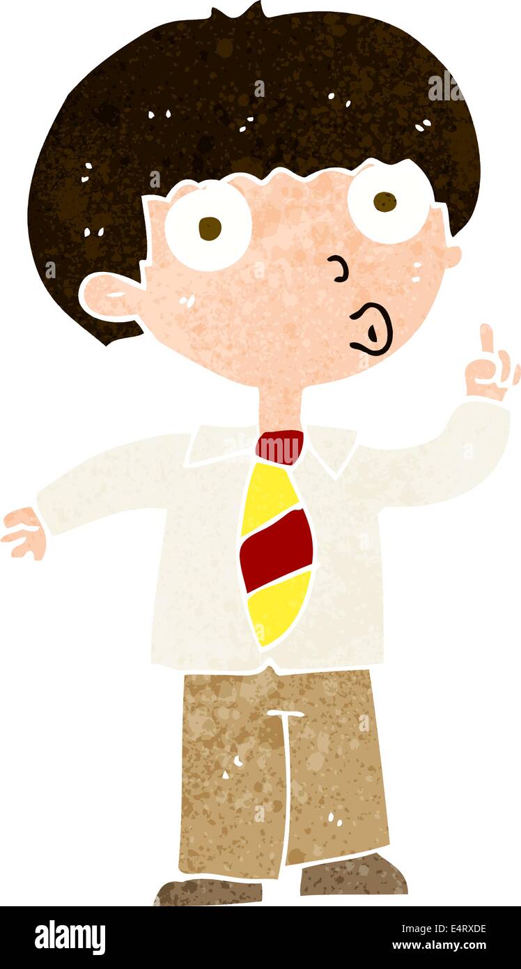 cartoon school boy with question Stock Vector Image & Art - Alamy