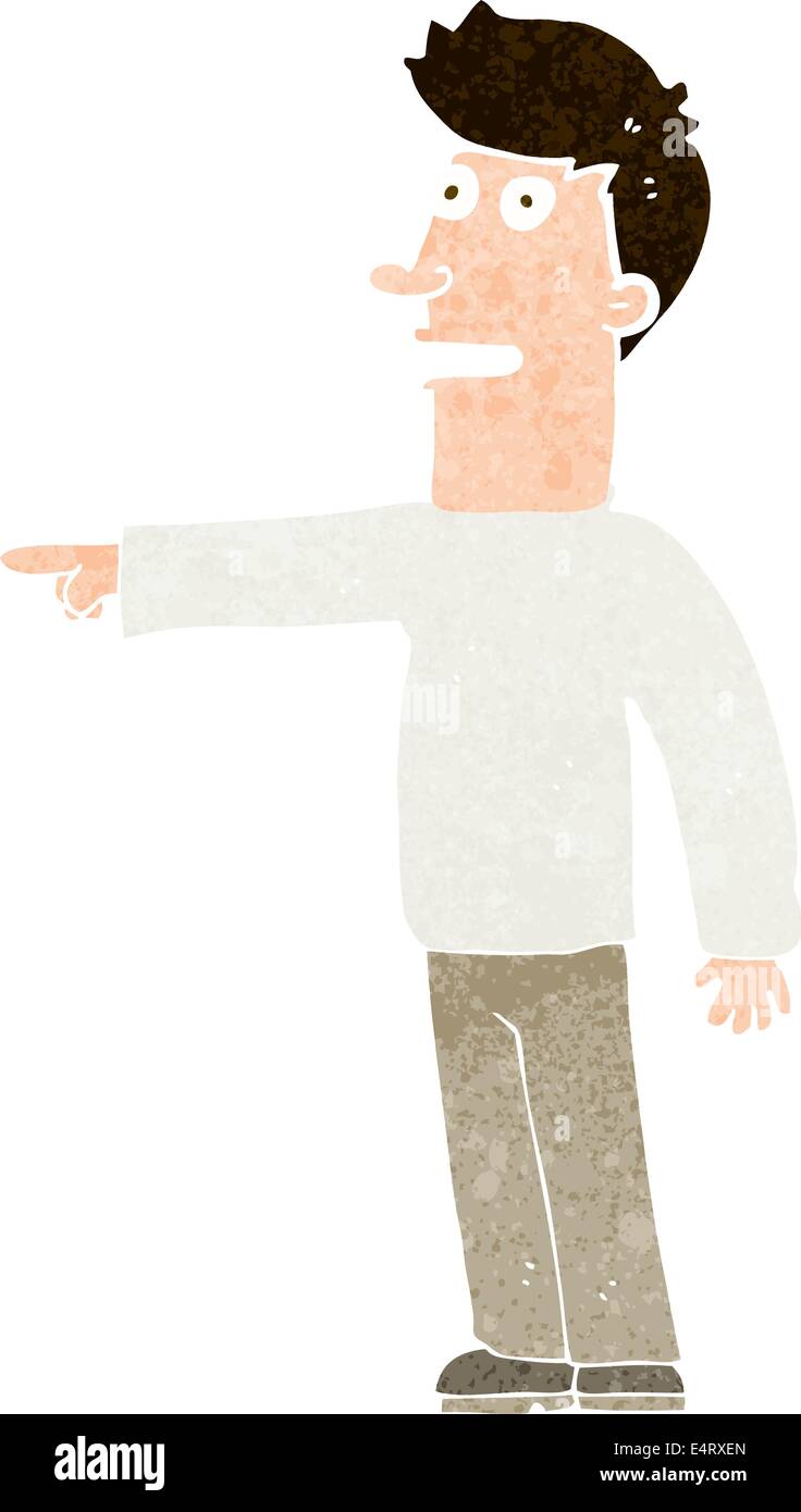cartoon man pointing Stock Vector Image & Art - Alamy