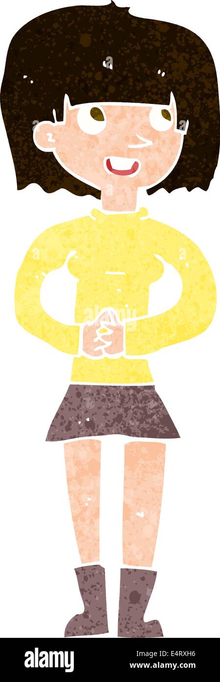 cartoon friendly woman Stock Vector Image & Art - Alamy