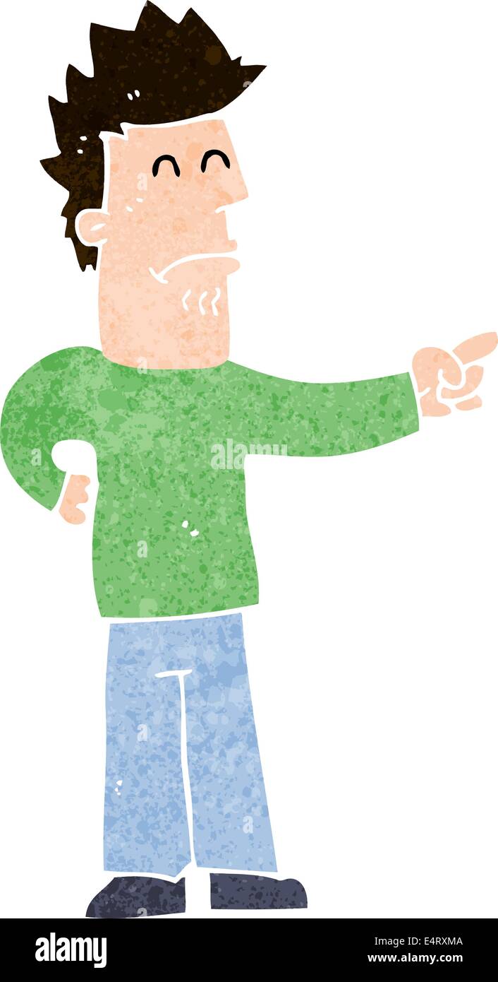 cartoon man pointing Stock Vector Image & Art - Alamy