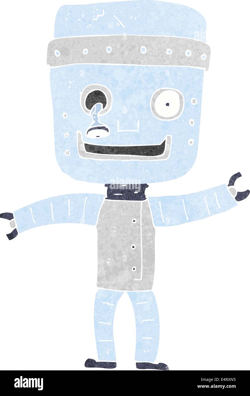cartoon funny old robot Stock Vector Image & Art - Alamy