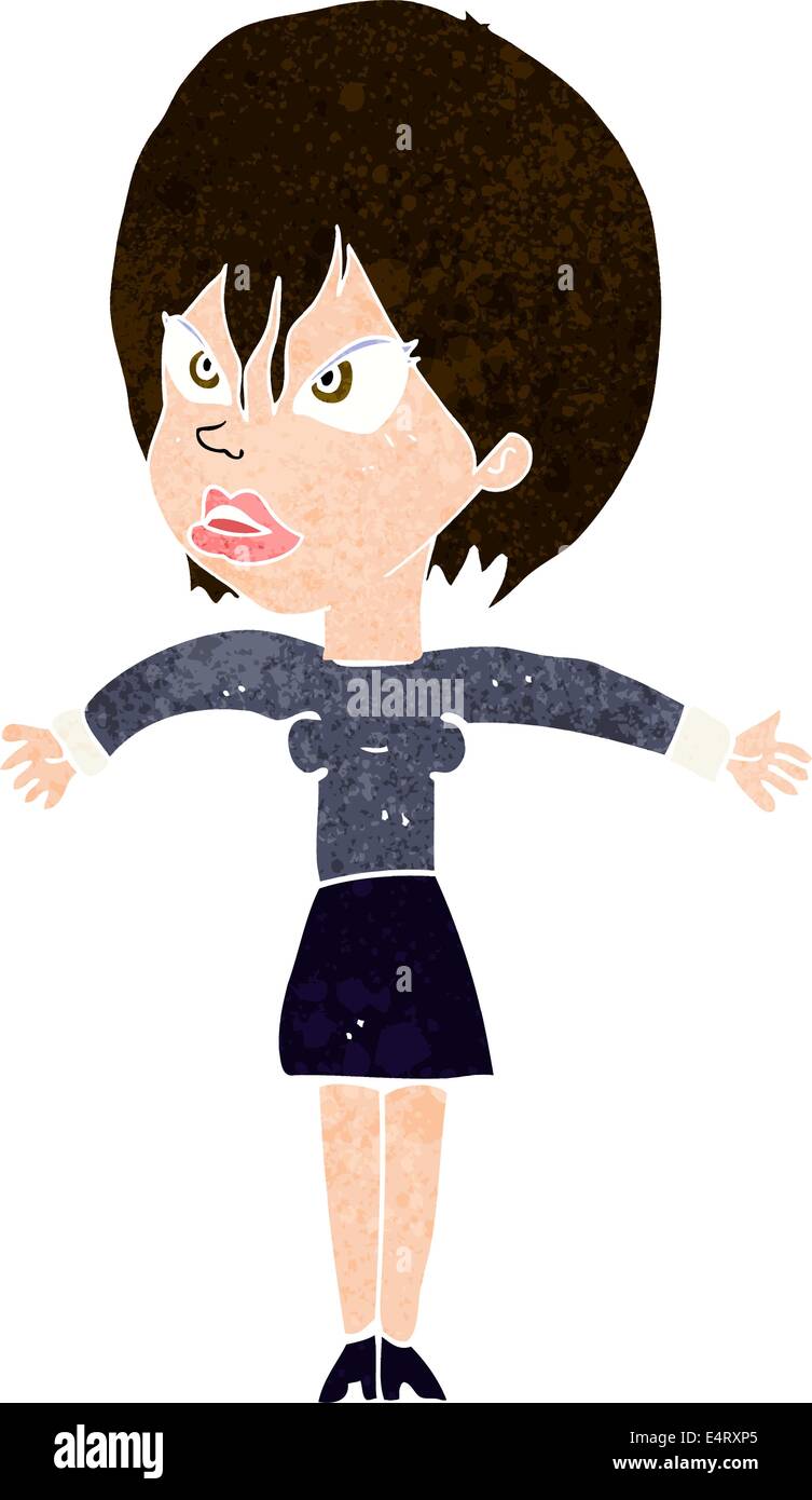 cartoon annoyed girl Stock Vector Image & Art - Alamy