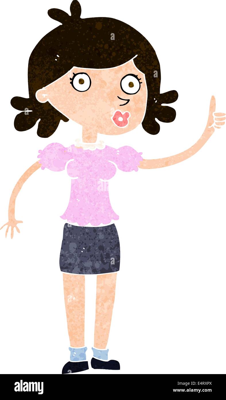 cartoon woman with idea Stock Vector Image & Art - Alamy