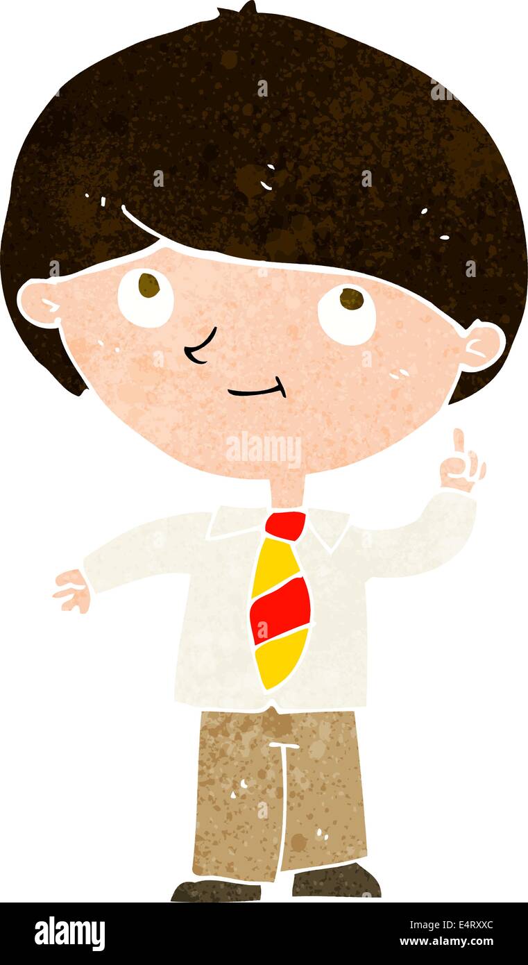 cartoon boy with idea Stock Vector Image & Art - Alamy