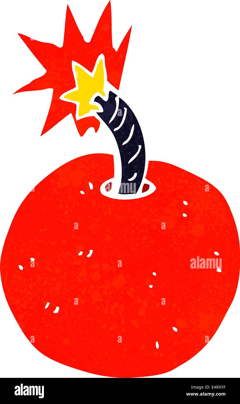 cartoon burning bomb Stock Vector Image & Art - Alamy
